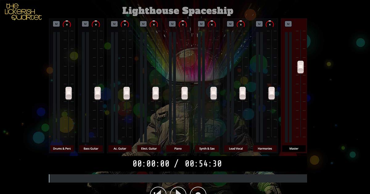 Track Mixer: Lighthouse Spaceship by The Lickerish Quartet